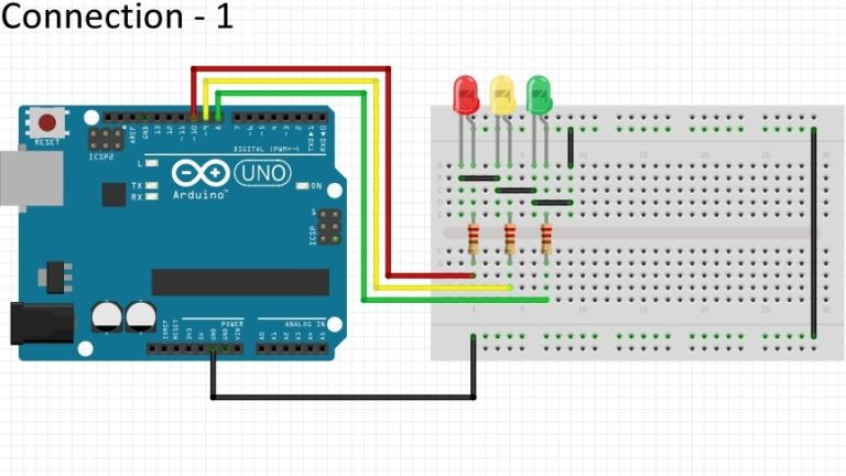 Arduino Traffic Light Project [With Pedestrian Crossing]